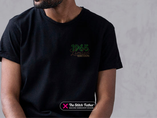 60th Birthday 1965 Logo – The Stitch Father - Machine Embroidery