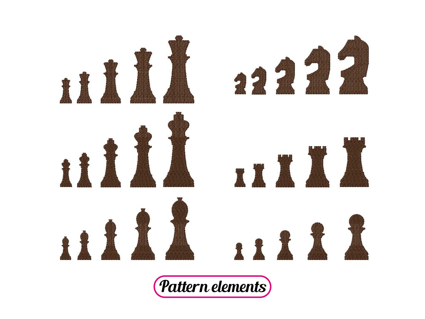 "Chess" Patterns – The Stitch Father - Machine Embroidery