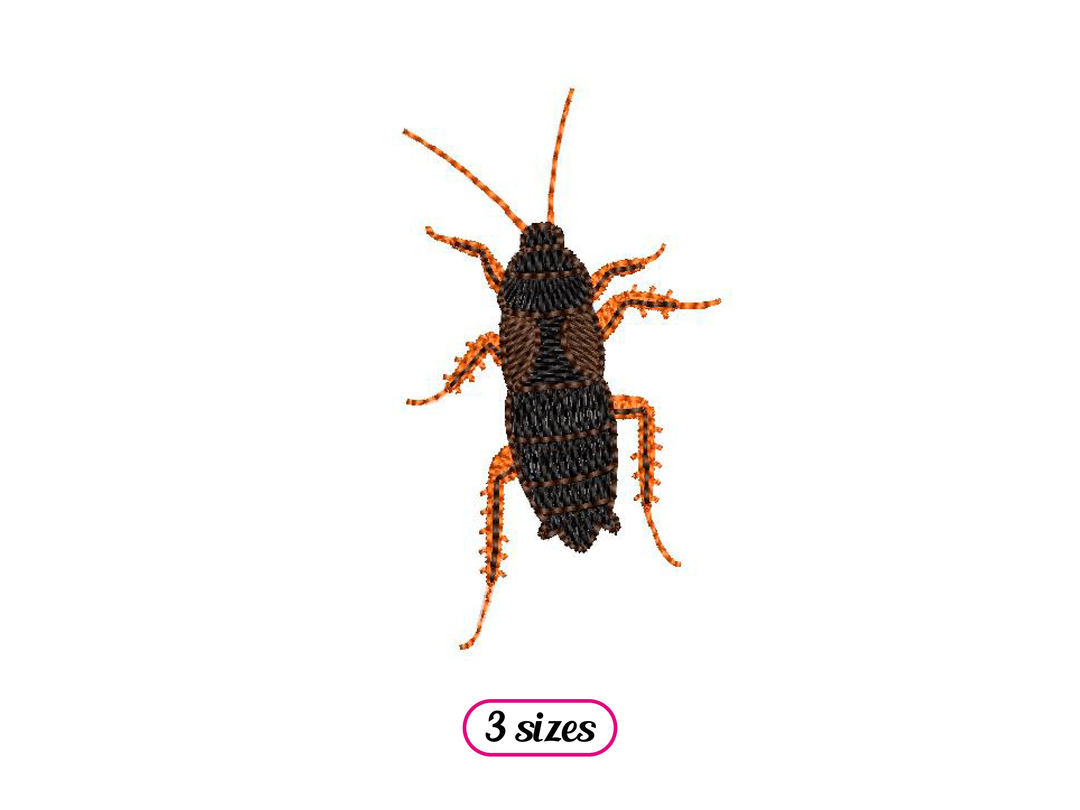 Realistic Cockroach – The Stitch Father - Machine Embroidery