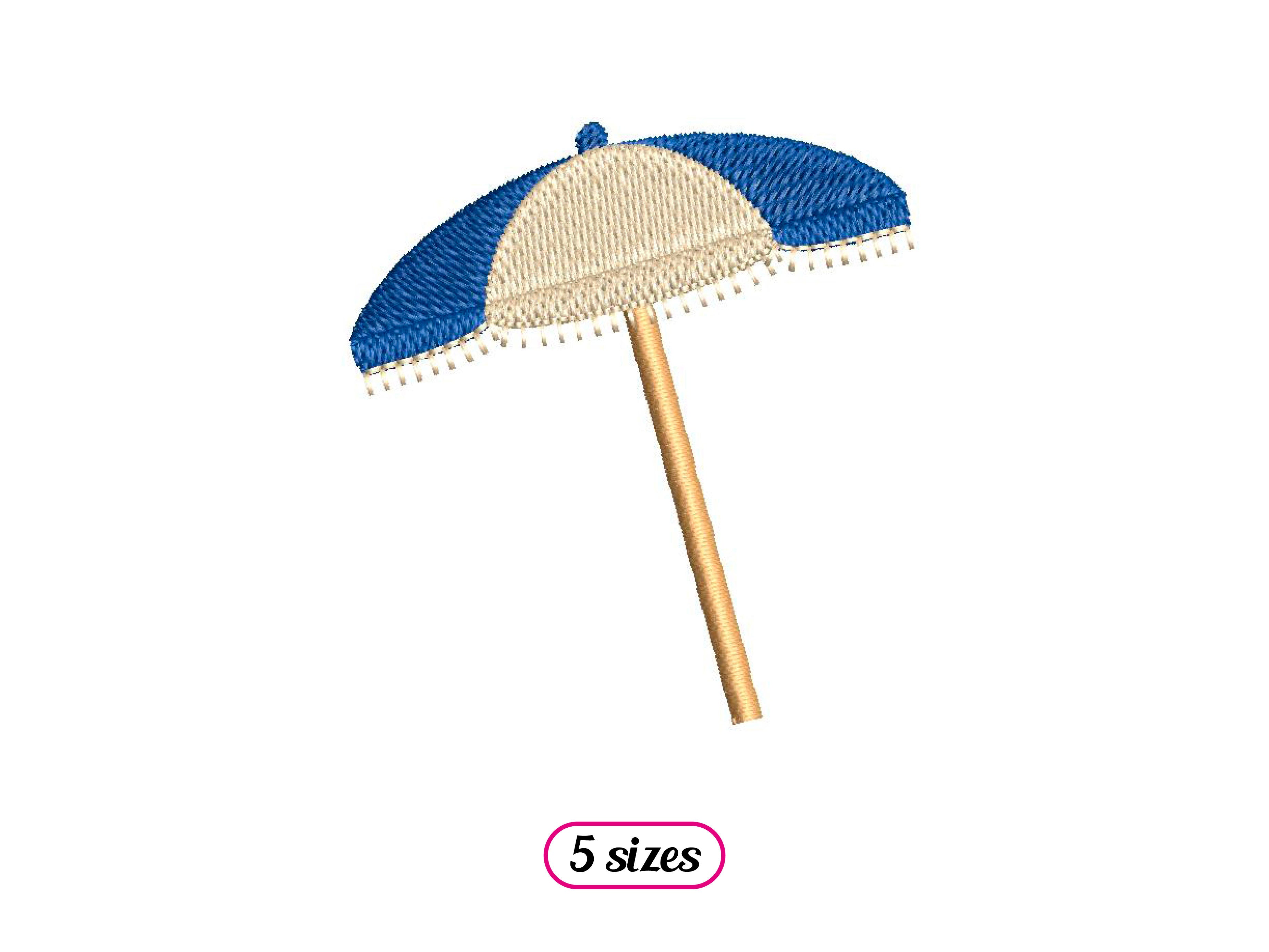 Beach Parasol – The Stitch Father - Machine Embroidery