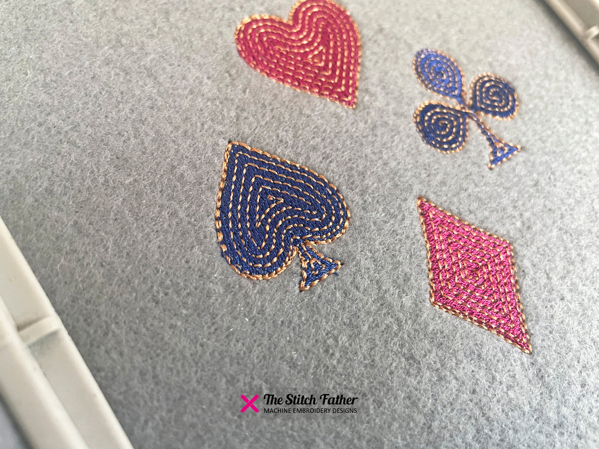 Spades (Playing Card Suit) – The Stitch Father - Machine Embroidery