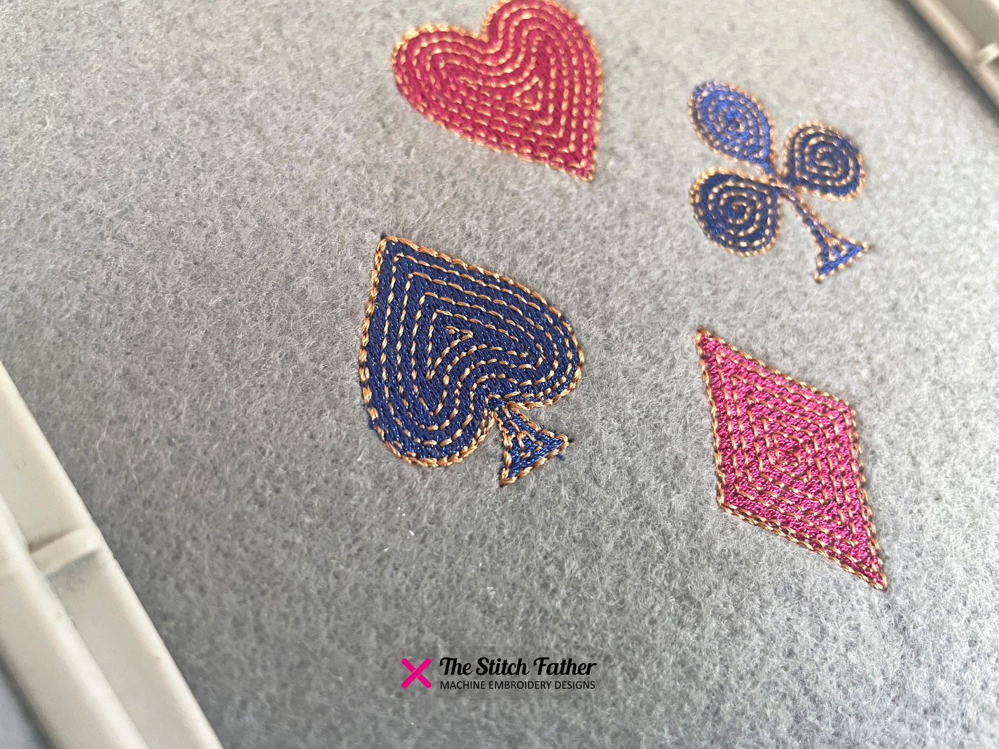 Spades (Playing Card Suit) – The Stitch Father - Machine Embroidery