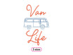Van Life Logo – The Stitch Father - Machine Embroidery